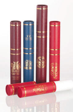 REAL LEATHER TUBES - Graduation, Diploma Certificate Storage